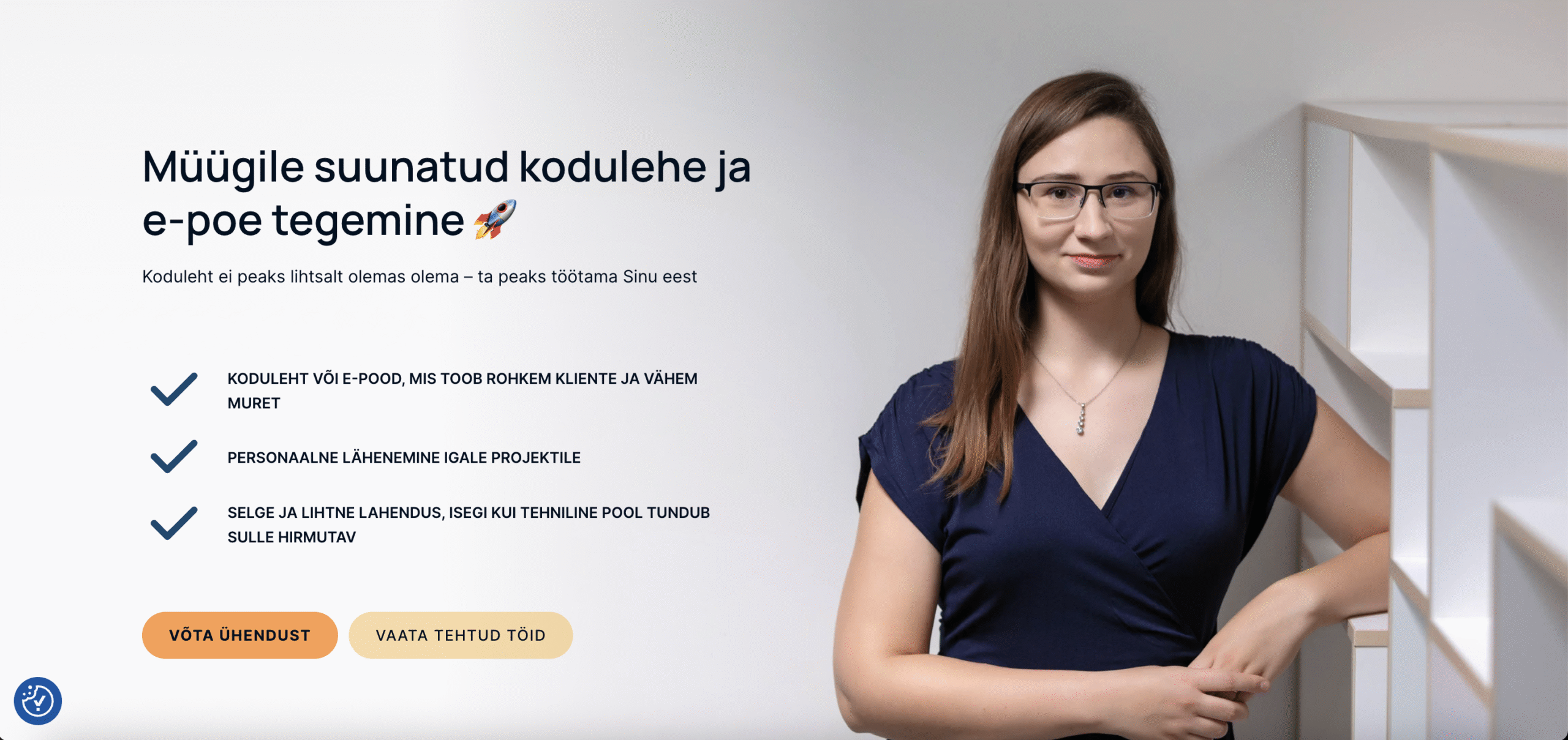 Müügile suunatud kodulehe või e-poe tegemine